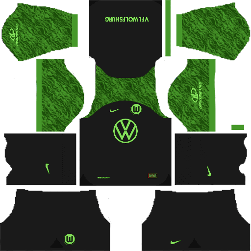 Wolfsburg VfL DLS Kits & Logo 2025-26 - DLS Kit's & Logo's