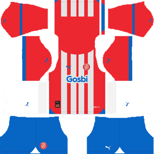 Girona FC DLS Kits & Logo 2025-26 - DLS Kit's & Logo's