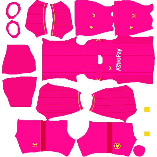 Wolverhampton Wanderers FC DLS Kits & Logo 2025-26 - DLS Kit's & Logo's