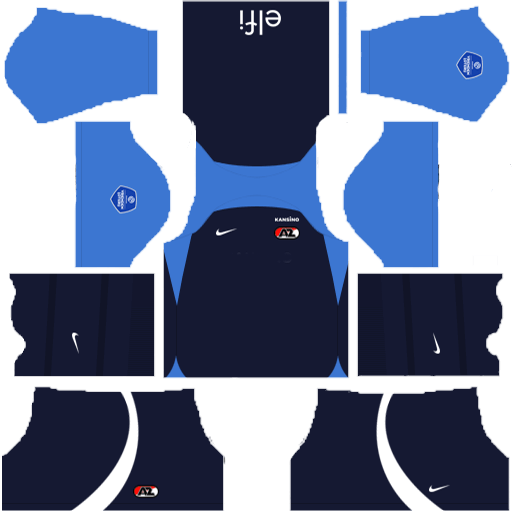 AZ Alkmaar DLS Kits & Logo 2026-27 - DLS Kit's & Logo's