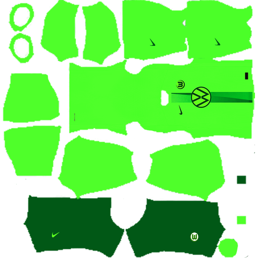 Wolfsburg VfL DLS Kits & Logo 2026-27 - DLS Kit's & Logo's